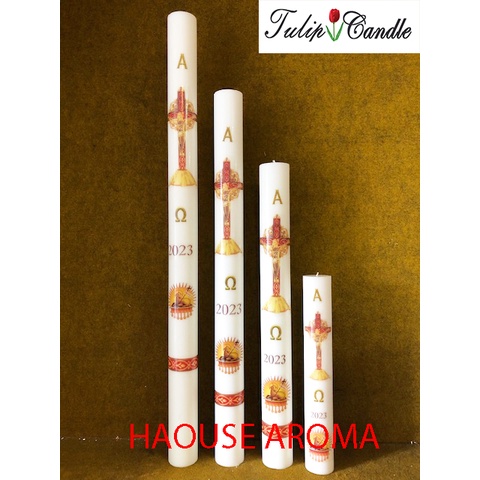 Jual TULIP CANDLE LILIN PASKAH D8 cm T100CM 120CM/ LILIN DOA / LILIN ...