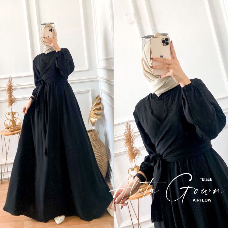 Jual Gamis Aleta Dress Wanita Airflow Crinkle | Shopee Indonesia Jual Gamis Aleta Dress Wanita Airflow Crinkle | Shopee Indonesia