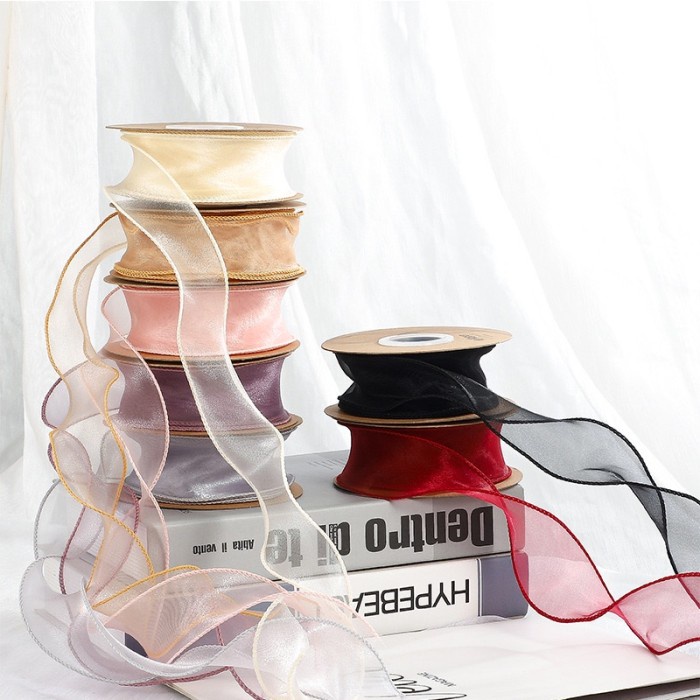 Jual KOREAN PITA KRIWIL DEKORASI BINGKISAN BUCKET BUNGA CAKE PREMIUM ...