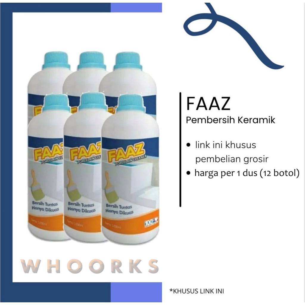 Jual FAAZ 250ml GROSIR dus lusin pembersih kerak keramik toilet lantai ...