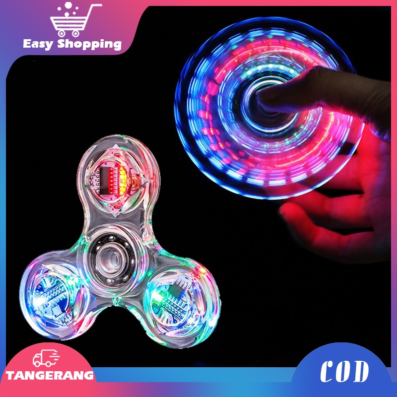 Jual Mainan Fidget Spinner Led Fidget Hand Spinner dengan Lampu LED ...