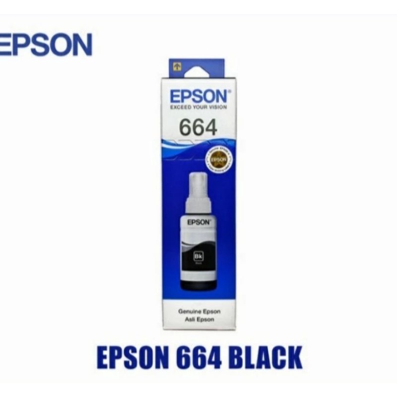Jual Tinta epson 664/L100 ,B,C,M,Y (T6641,T6642,T6643,T6644)0RIGINAL | Shopee Indonesia