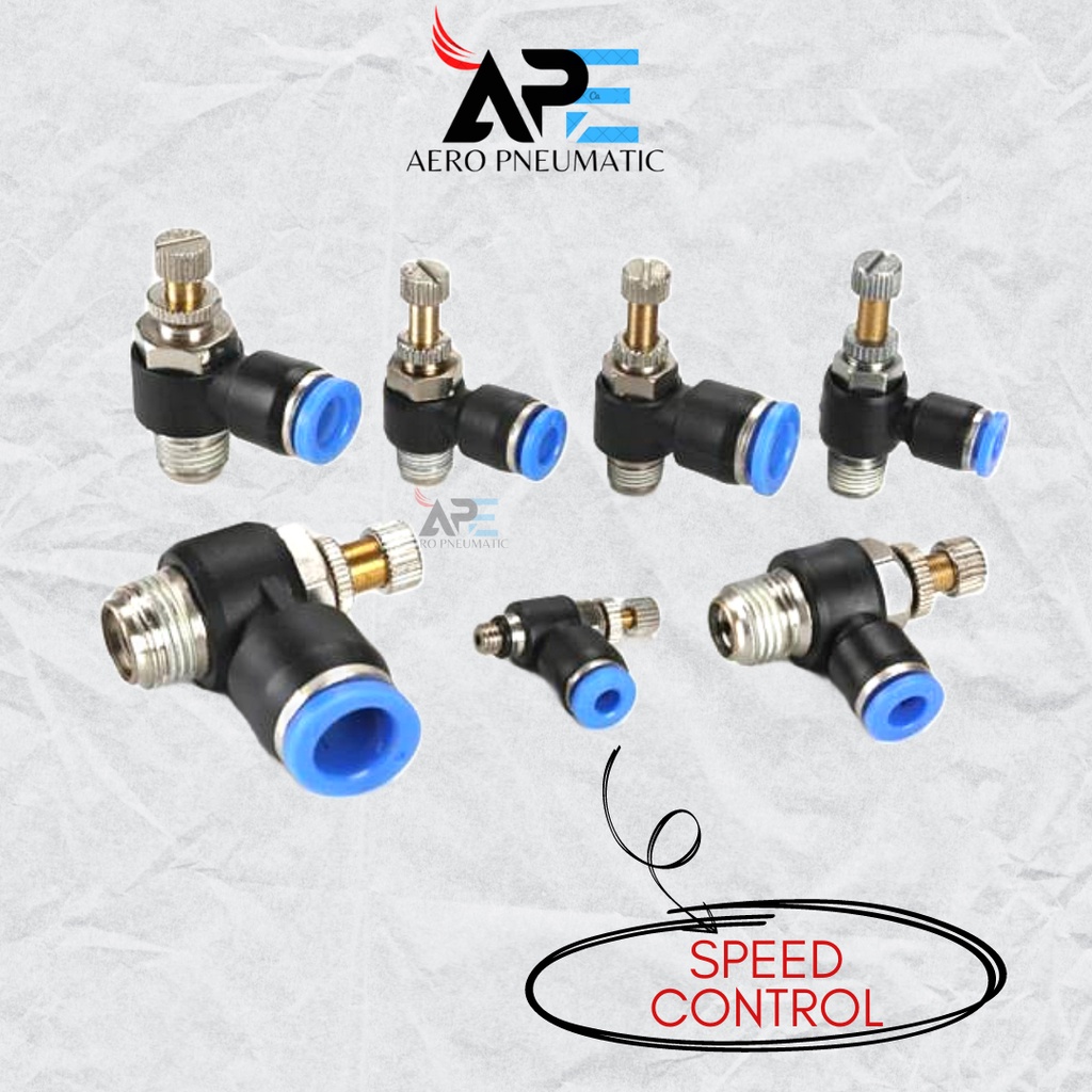 Jual SL 4 SPEED CONTROL PNEUMATIC for SELANG 4mm SL04-M5 / SL04-01 / SL04-02 | Shopee Indonesia