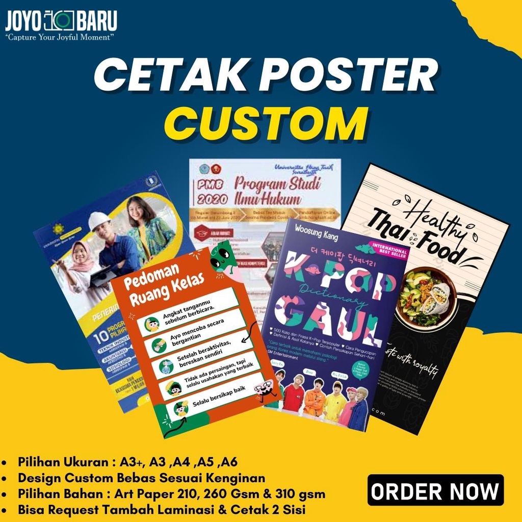 Jual Cetak Poster bahan Art Paper berkualitas Custom | Shopee Indonesia
