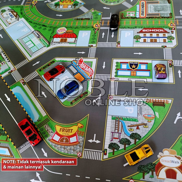 Jual PLAYMAT CITY ROAD MAP MOBIL TOMICA HOT WHEELS MAINAN DENAH PETA ...