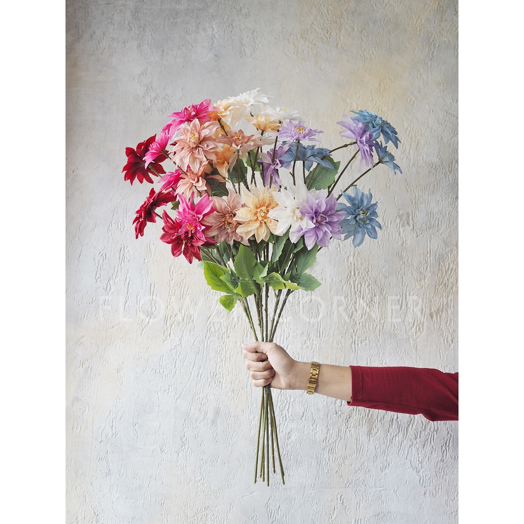 Jual Bunga Artificial Blooming Rustic Dahlia Spray (B23061) | Shopee ...