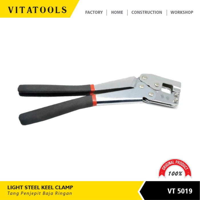 Jual Light Steel Keel Clamp - Tang Penjepit Baja Ringan 28Cm | Shopee ...