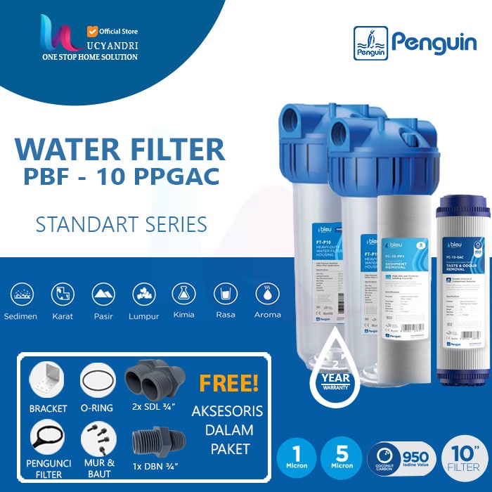 Jual SARINGAN FILTER AIR Kotor Bau Kuning SUMUR/TANAH/PDAM Isi 2 PP ...