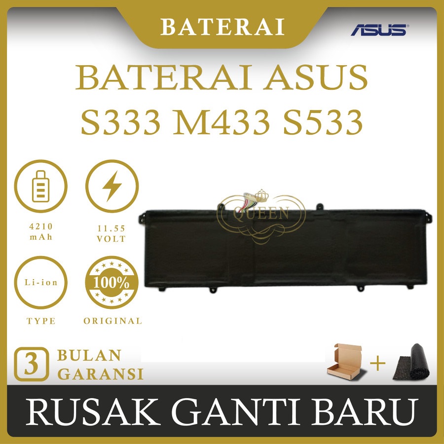 Jual BATERAI LAPTOP ASUS VivoBook S13 S333 M433 S533 (C31N1905) ORIGINAL | Shopee Indonesia