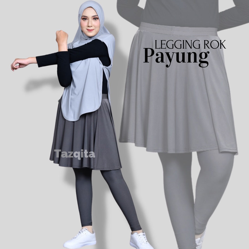 Jual Legging Rok Jumbo Sport Model Payung Skirt Leging Wanita Jersey Premium Legging Rok ...