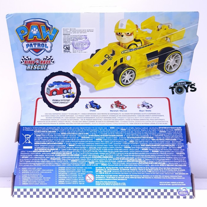 Jual Paw Patrol Ready Race Rescue Rubble Race And Go Deluxe Vehicle # ...