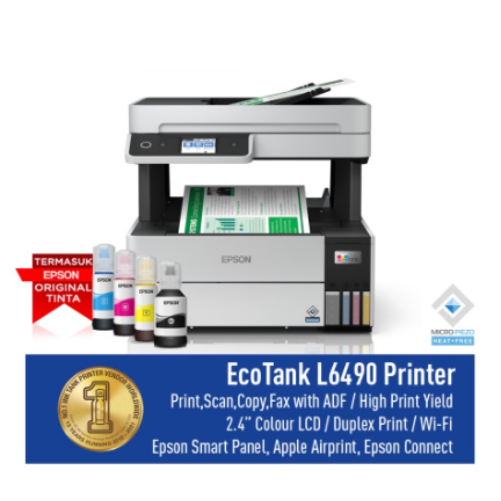 Jual Printer Epson L6490 A4 Ink Tank Multifungsi ADF Duplex Wireless ...