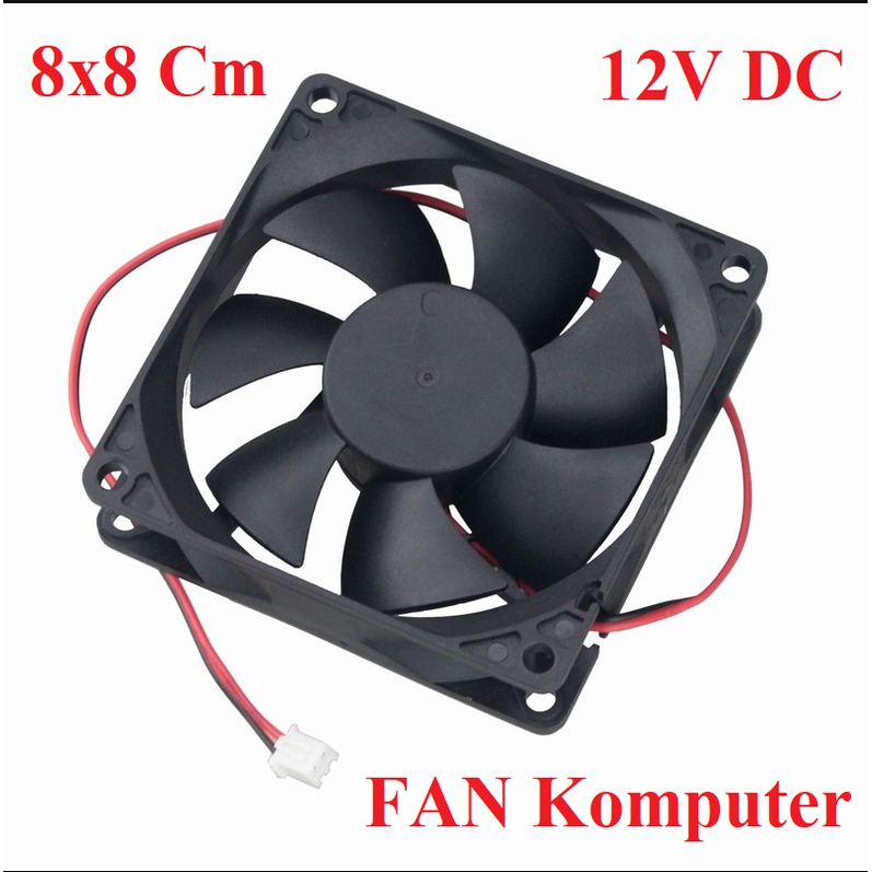 Jual Kipas 8x8cm 8cm 8 CM 12v DC Brushless Cooling Fan Angin Exhaust ...