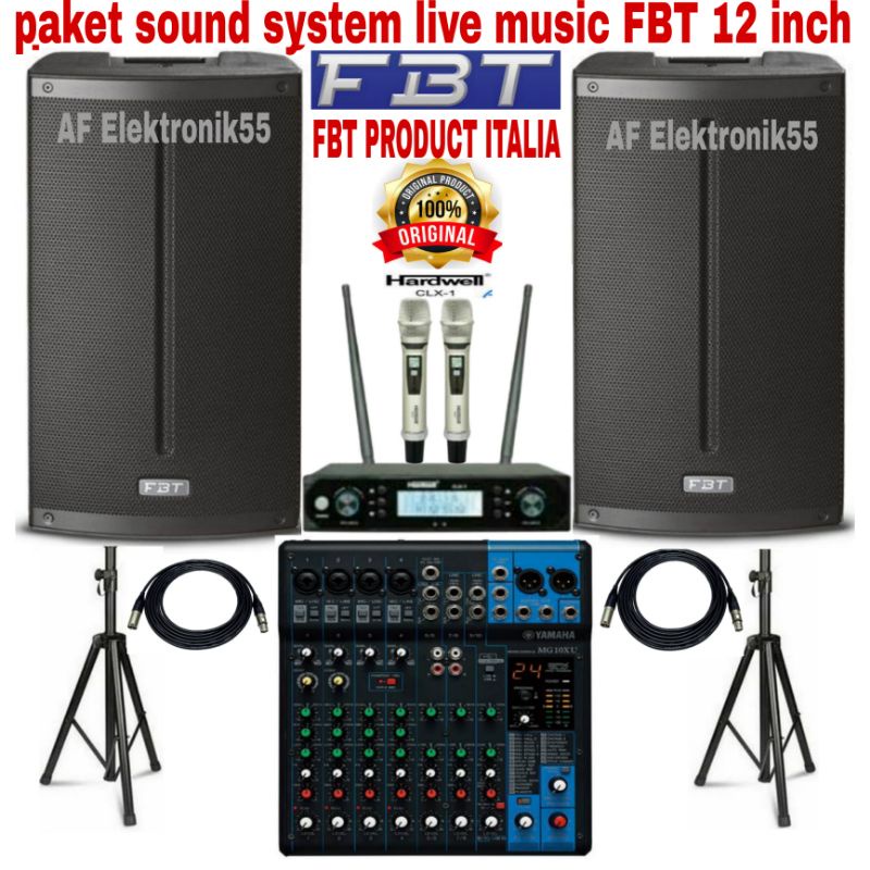 Jual Paket Sound System FBT Speaker 12 Inch Original | Shopee Indonesia
