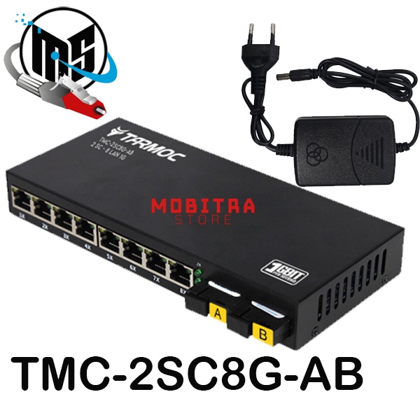 Jual Media Converter 2 SC 8 LAN Gigabit | Ethernet Fiber Switch 2 Port FO 8 Port LAN Gigabit ...