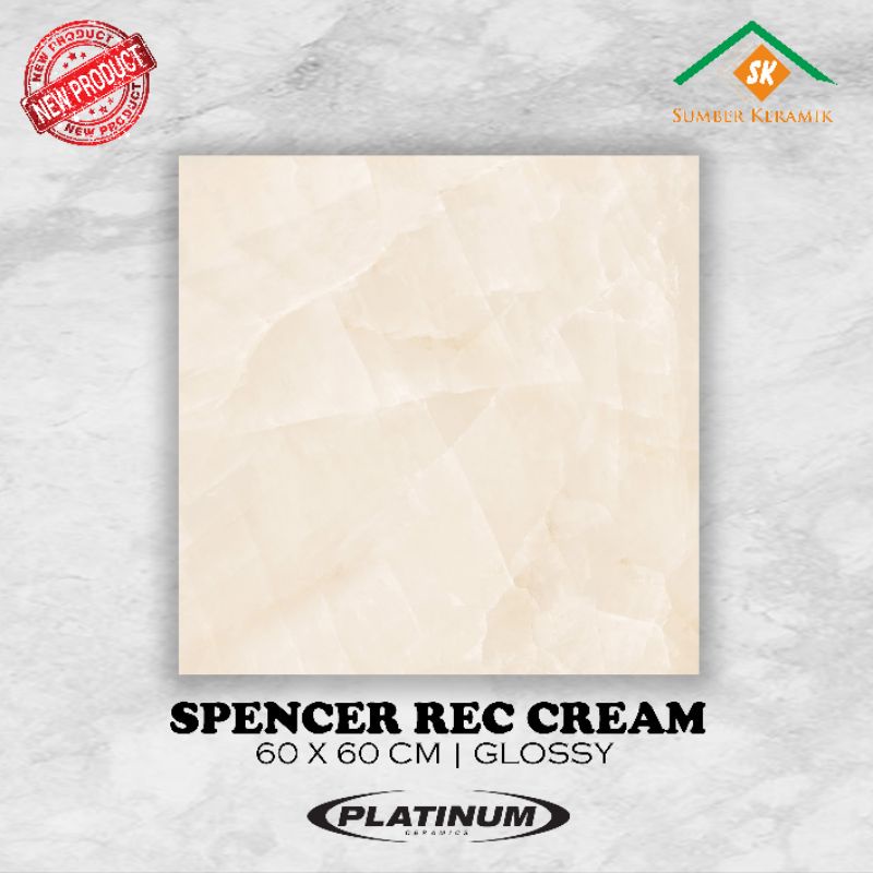 Jual Keramik lantai 60x60 Spencer rec series / Platinum / kw-1 / glossy ...