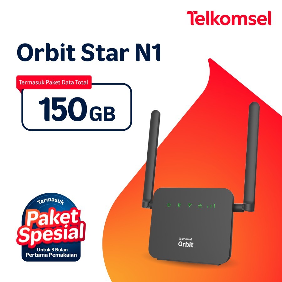 Jual Telkomsel Orbit Star N1 Modem Wifi 4G High Speed Bonus Data 150 GB | Shopee Indonesia