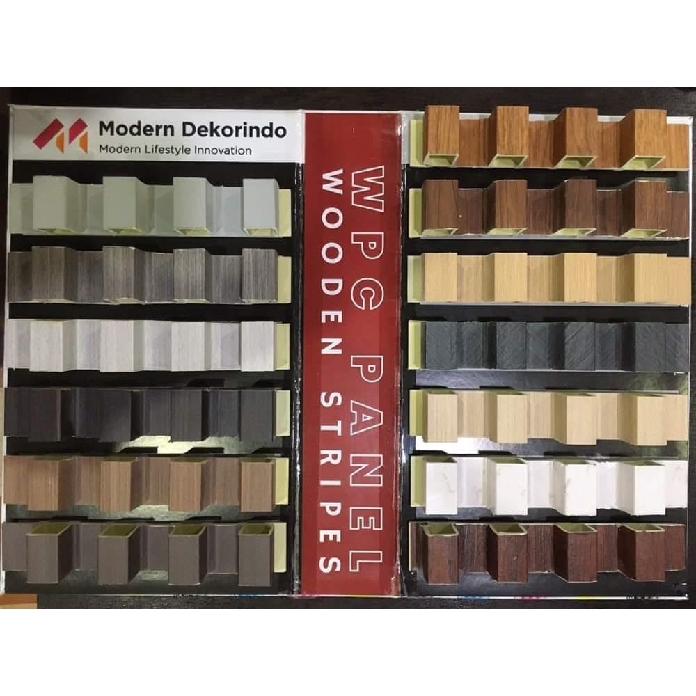 Jual Katalog Sample WPC Wall Panel 3D Modern Dekorindo Interior Dinding | Shopee Indonesia