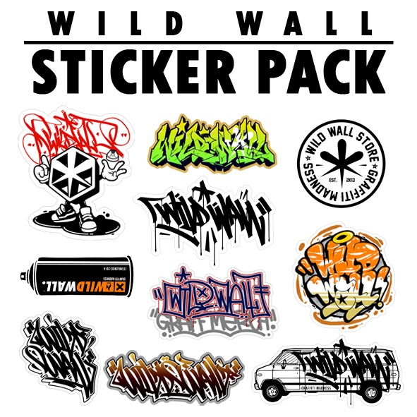 Jual STICKER PACK WILDWALL SP02 STICKER SLAP GRAFFITI | Shopee Indonesia
