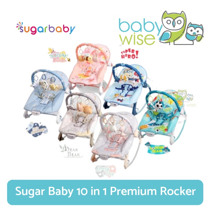 Jual Sugar Baby 10in1 Premium Rocker - Ayunan Bayi/Bouncer Bayi/Kursi ...