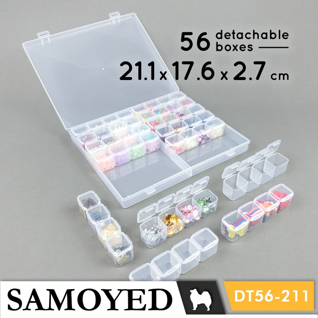 Jual Tempat / Kotak Plastik PP Penyimpanan Serba Guna 56 Kotak / Sekat ...