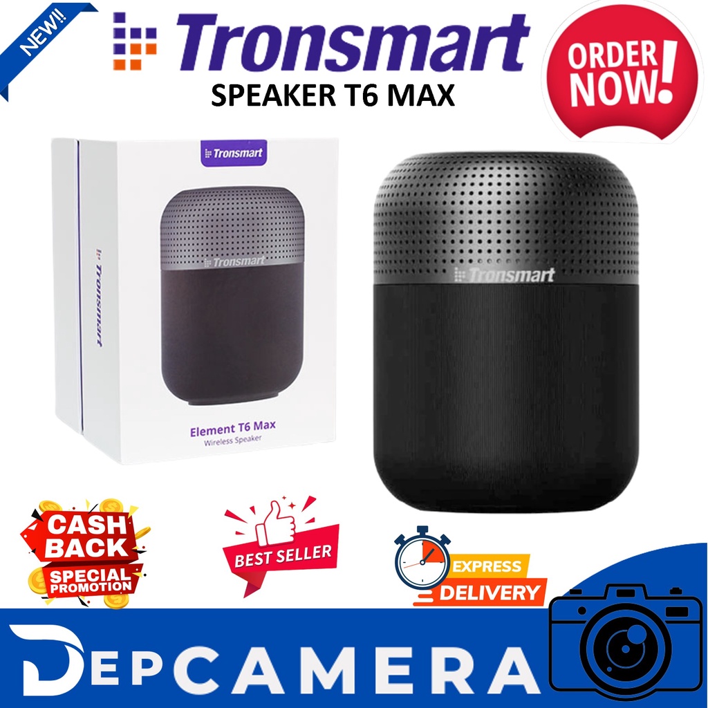 Jual Tronsmart Element T6 Max SoundPulse™ Bluetooth Speaker | Shopee ...