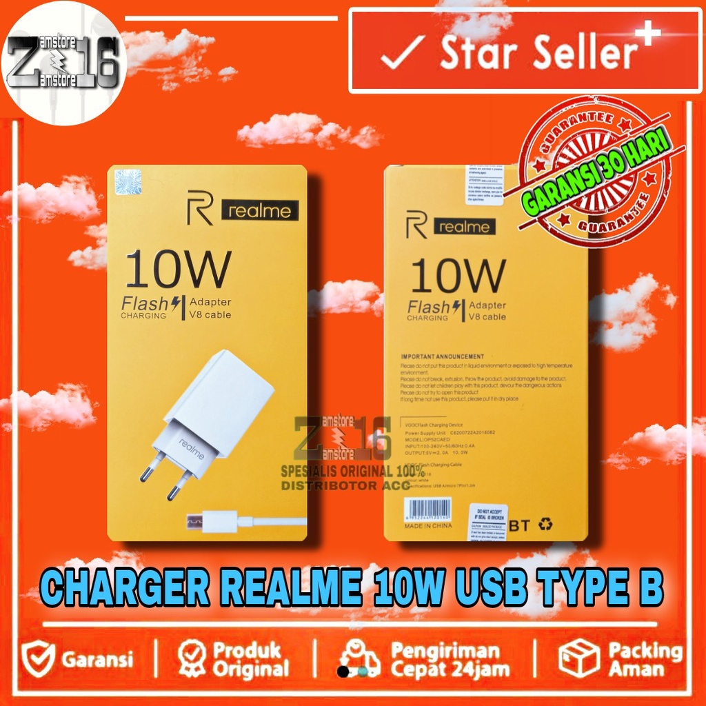 Jual Travel Adapter Charger Realme C30 / C30s 10W USB Type B Fast ...