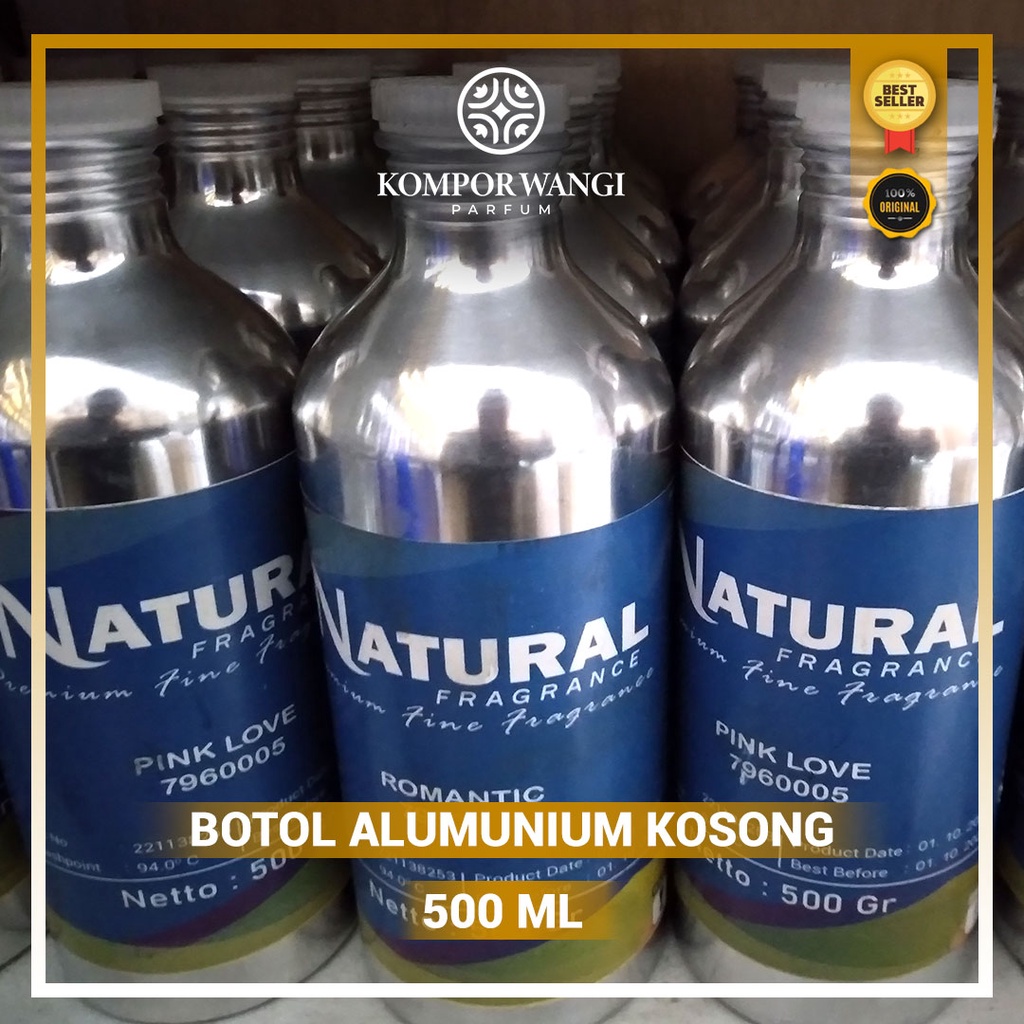 Jual Kaleng Bekas 500 Ml Silver botol Alumunium Kosong Buat Bibit ...