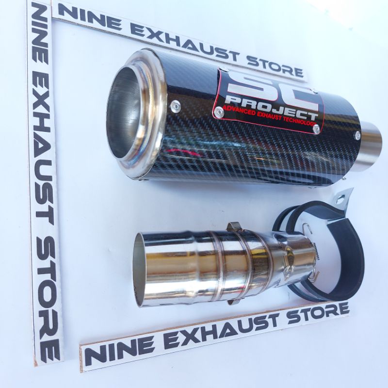 Jual knalpot all new ninja 250 slip on sc project | Shopee Indonesia