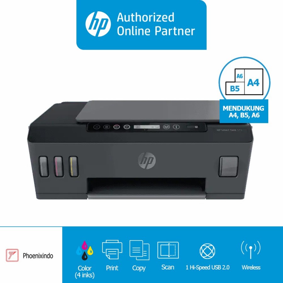 Jual Pinter HP 515 Smart Tank All-in-One (Print, Scan,Copy,Wireless ...