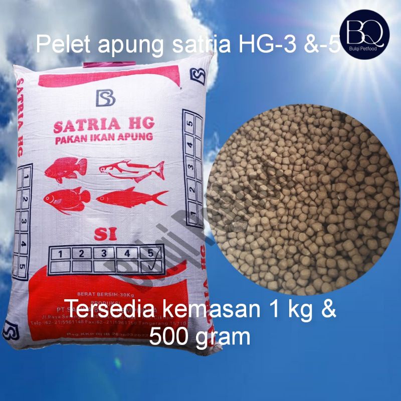 Jual pelet ikan terapung SATRIA HG -3 & -5 pakan ikan apung repack | Shopee Indonesia