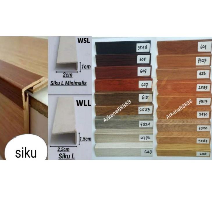 Jual TertarikQq7Q1 List Siku L / Siku tangga pvc / Lis M parkit ...