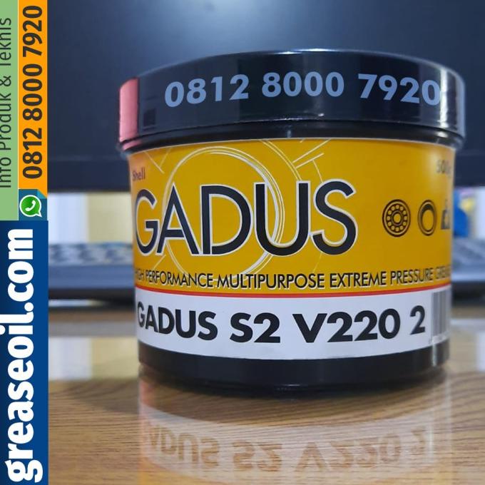 Jual SHELL GADUS S2 V220 2 Grease Lithium (Shell Alvania EP 2) Can 500 ...