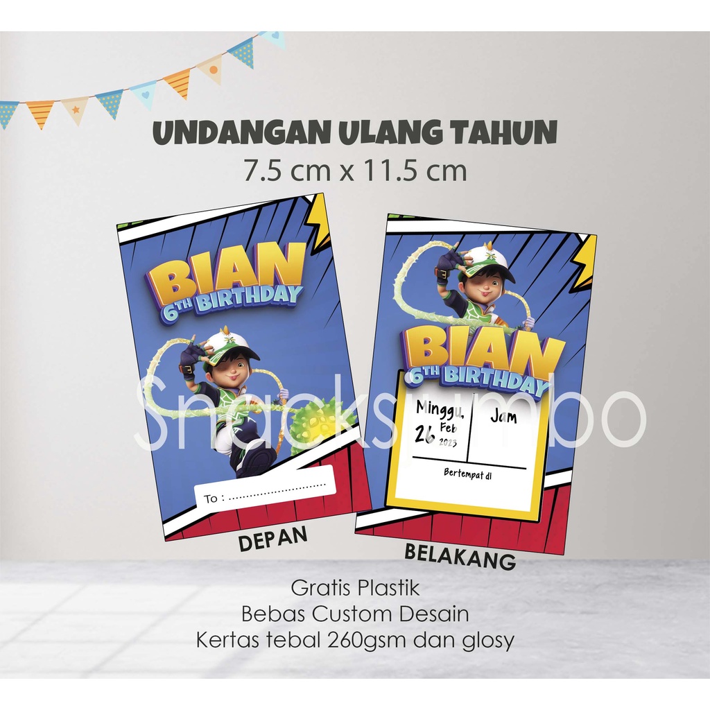 Jual Kartu Undangan Ulang Tahun | Undangan Tasyakuran | Kartu Undangan Ulang Tahun Anak Free ...