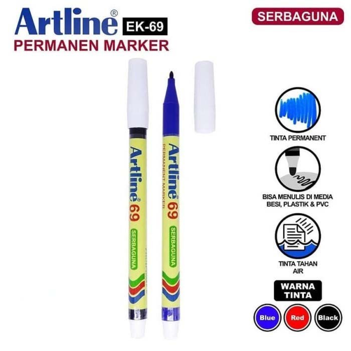 Jual Spidol Kecil Permanent Marker Artline EK-69 / EK-716 * | Shopee ...