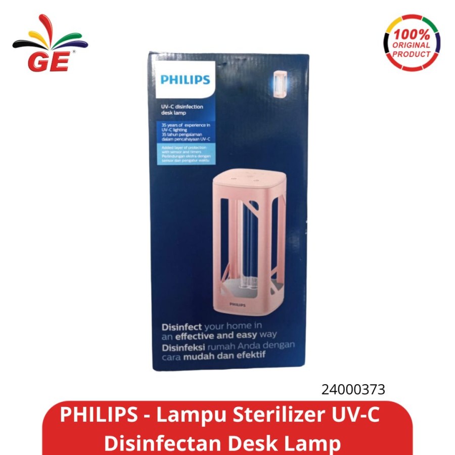 Jual PHILIPS - Lampu Sterilizer UV-C Disinfectan Desk Lamp Pink 24000388/373 | Shopee Indonesia