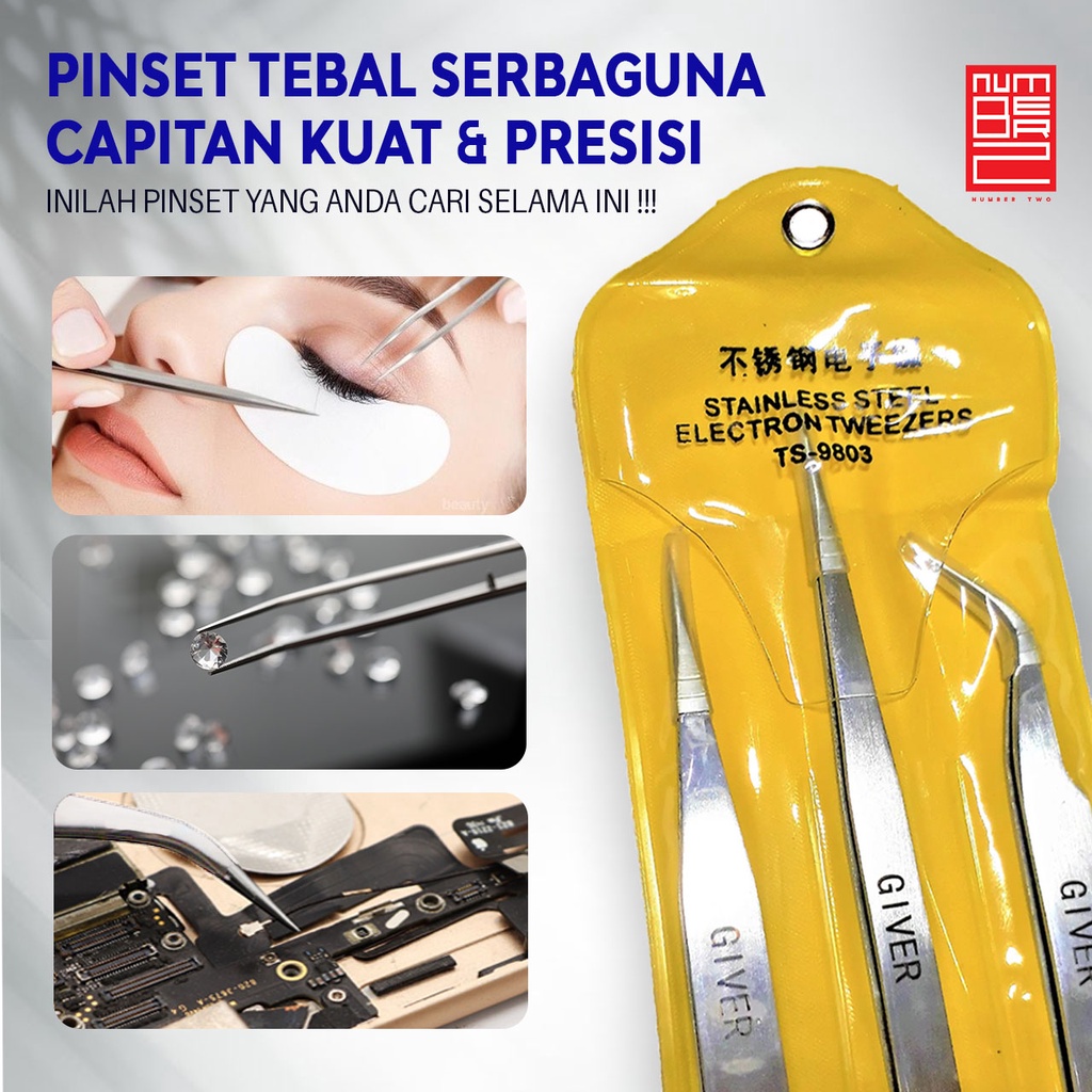 Jual Pinset giver 1 set lengkap panjang lurus bengkok lengkung runcing ...