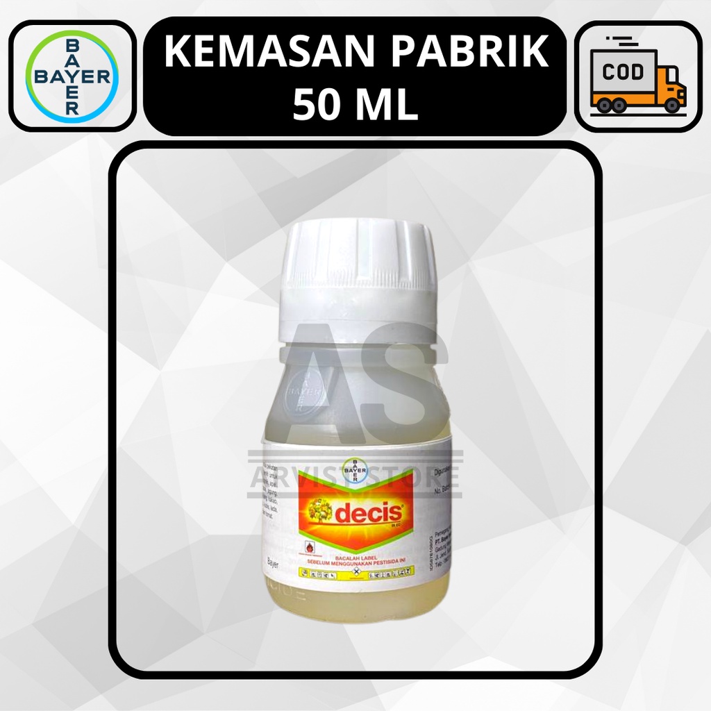 Jual Insektisida DECIS 25 EC 50 ML Pestisida Obat Pembasmi Hama Bayer Bahan aktif Deltametrin 25 ...