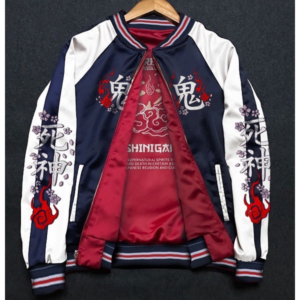 Jual Jaket Pria Wanita Sukajan Shinigami Full Embroidery Original 2in 1 ...