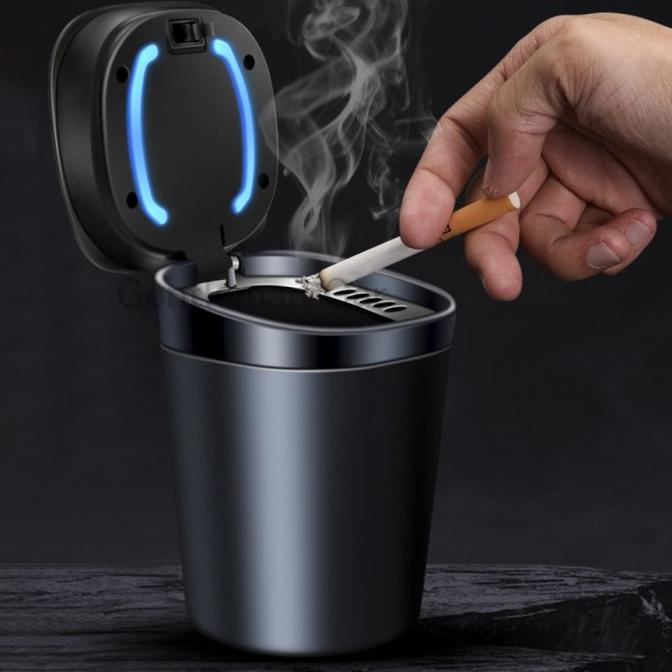 Jual Premium Car Ash Tray LED Tempat Portable Asbak Interior Mobil ...