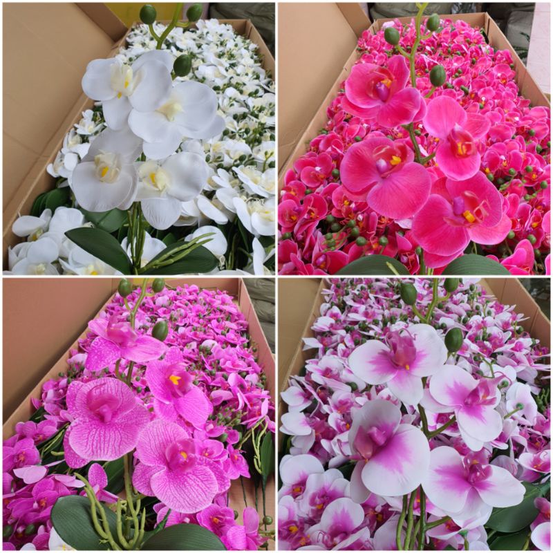 Jual Bunga Anggrek Mini Latex / Anggrek Hias Artificial / Anggrek ...