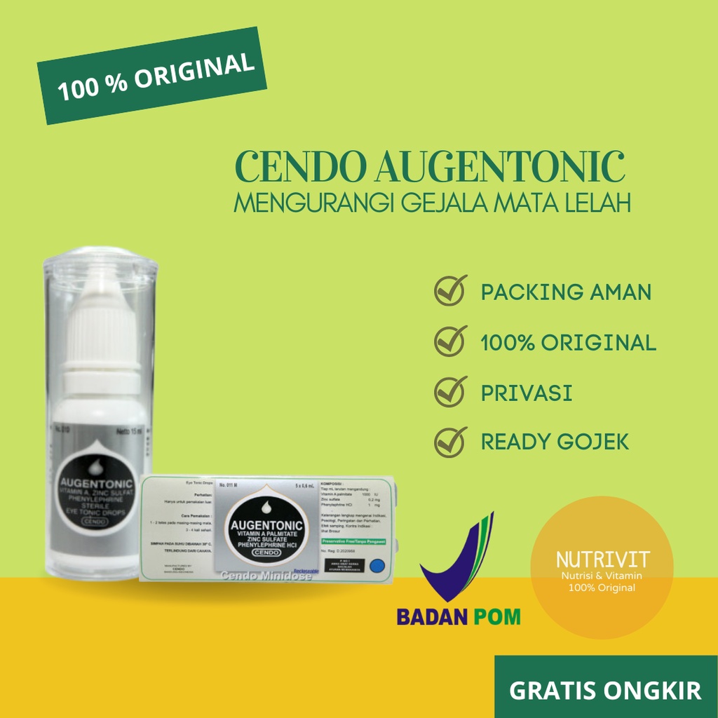 Jual Cendo Augentonic 5 ML / MINIDOSE Tetes Mata | Shopee Indonesia