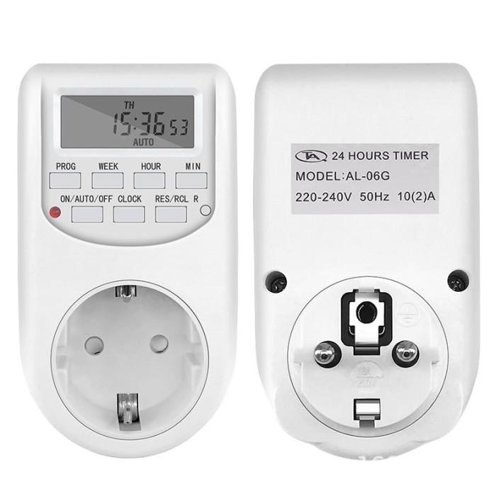 Jual Stop Kontak Timer Digital/Timer Adaptor Al-06G/Digital Timer ...