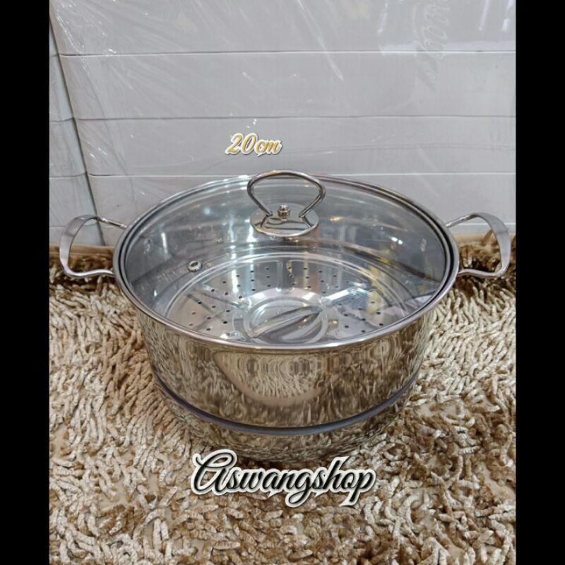 Jual SUBRON Langseng / Steamer Stainless Steel | Shopee Indonesia