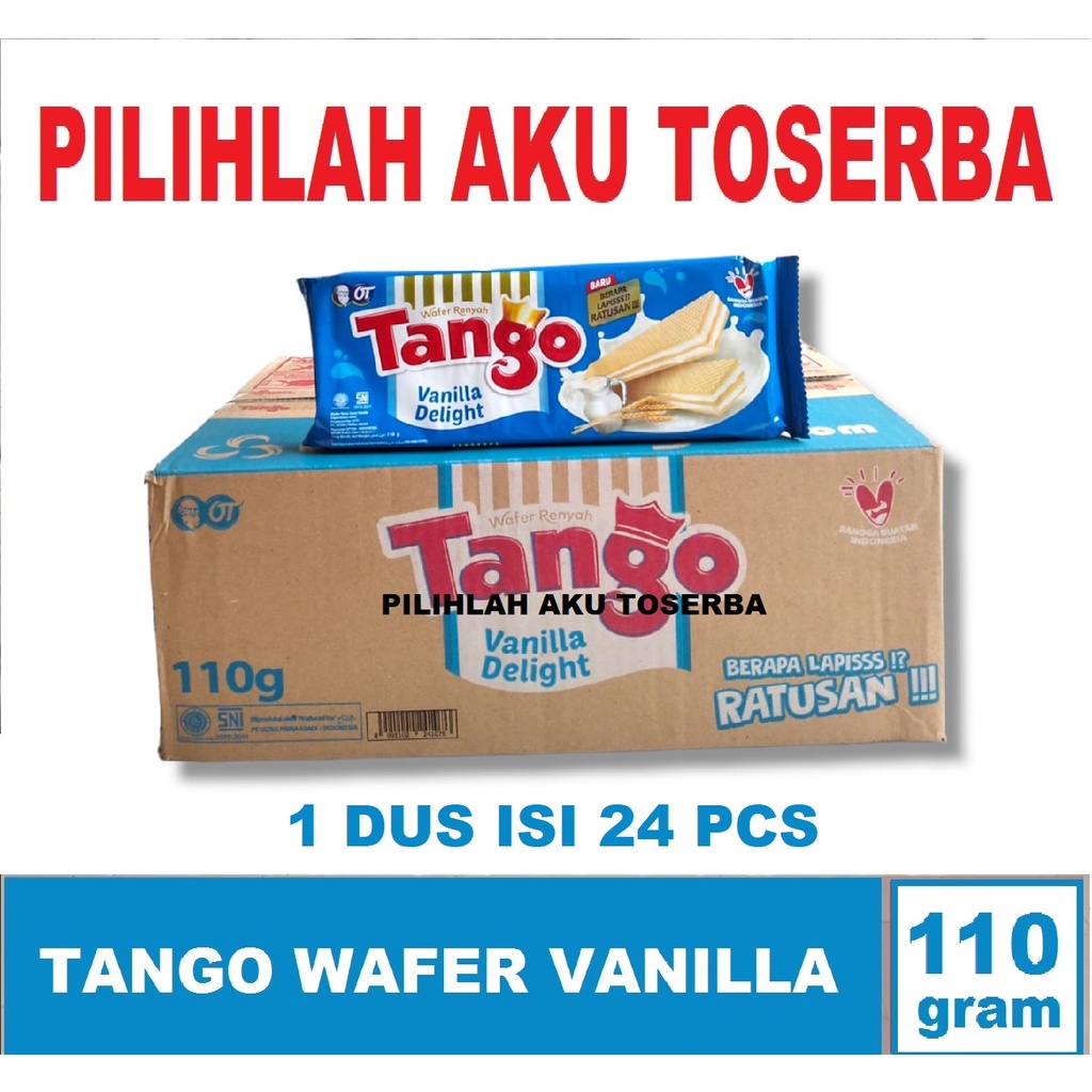 Jual Tango Wafer VANILLA DELIGHT 110 gr - ( HARGA 1 KARTON ISI 24 pcs ...