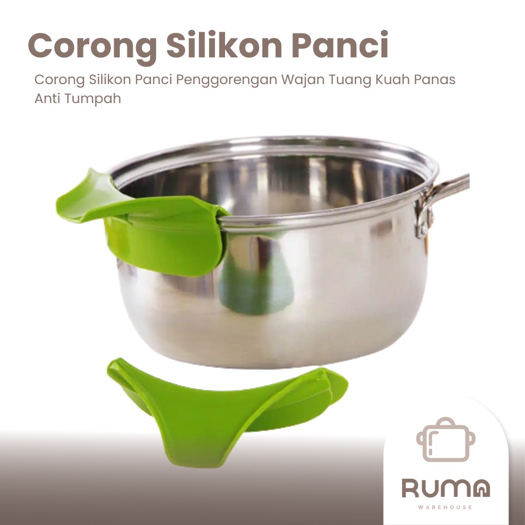 Jual Corong Silikon Panci Penggorengan Wajan Tuang Kuah Panas Anti ...