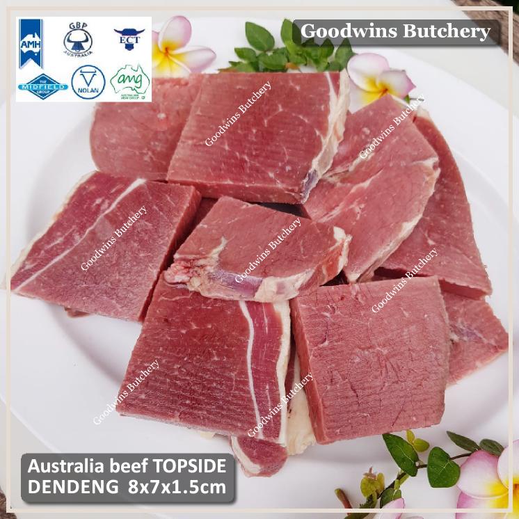 Jual Daging dendeng TOPSIDE beef import Australia frozen 600g 6-7pcs ...