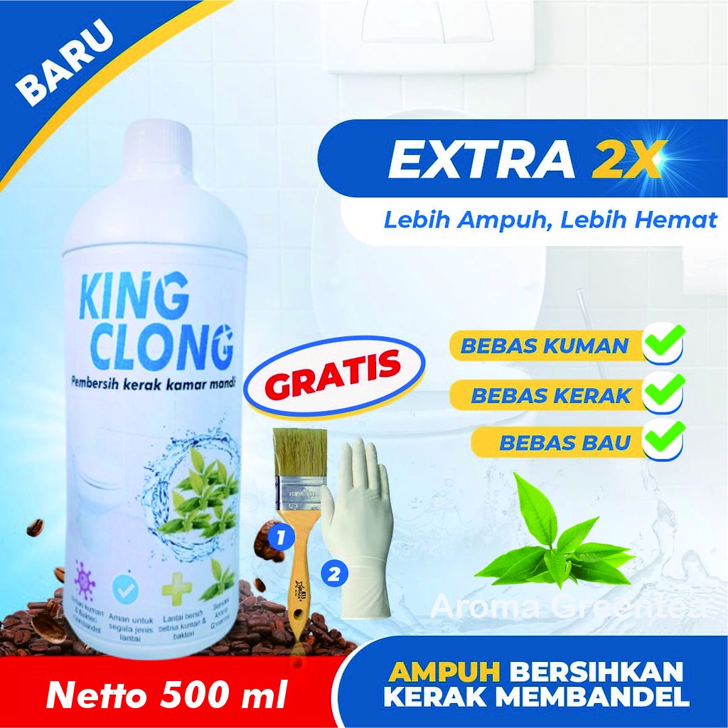 Jual King Clong Pembersih Kerak Lantai Kamar Mandi Kramik Toilet Kloset Wastafel Porselen Karat ...