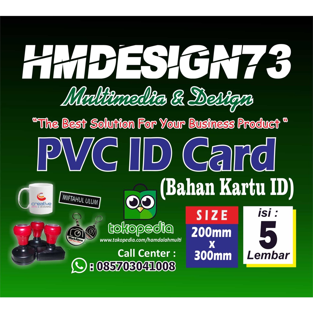 Jual BAHAN PVC ID CARD ISI 5 PVC SET/ LEMBAR UK A4 288 orang melihat ...