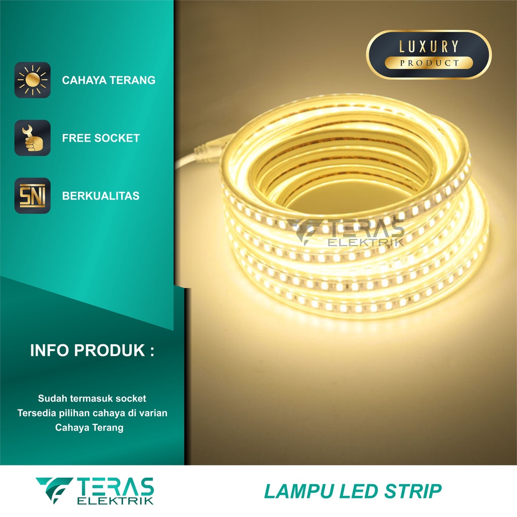 Jual Lampu led strip selang outdoor meteran | Shopee Indonesia